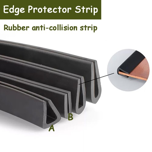 Edge Protector Strip Trim U-shape Rubber Anti-Collision Strip Sealing ...