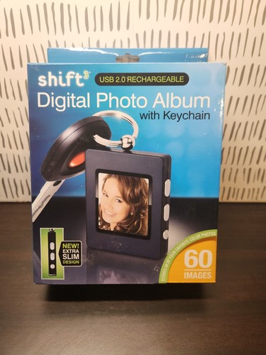 SHIFT3 Digital Photo Album w/ keychain USB 2.0 rechargable 8MB 60 ...