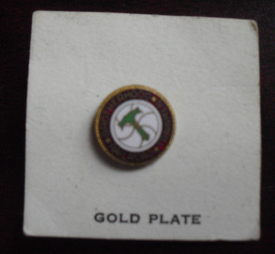 Vintage Gold Plate Brotherhood Railroad Trainmen Lapel Pin Screw Back ...