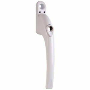 Mila uPVC Inline Window Handle 55mm Spindle - White KEY LOCKING NON ...
