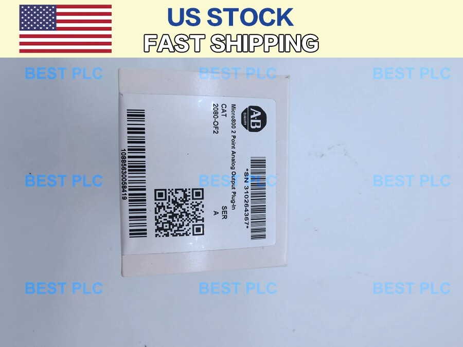 2PCS New 2080-OF2 Allen Bradley 2080-OF2 2 Point Analog Output Plug-In ...