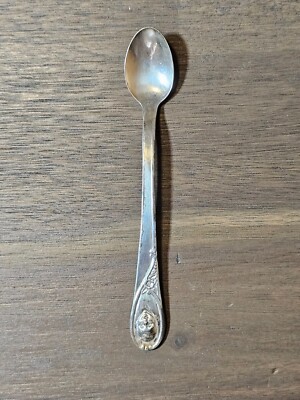 Vintage Gerber Baby Spoon Silver Plate Classic Design Baby Face Long ...