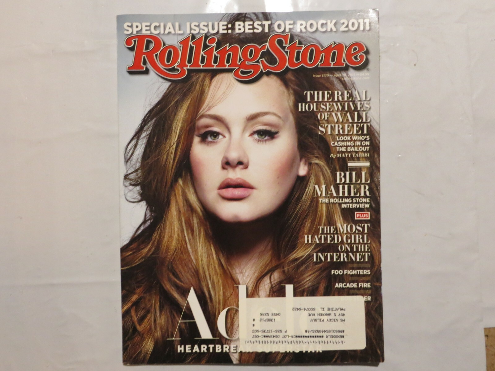 Rolling Stone Issue 1129 April 28 2011 Adele Best Of Rock Bill Maher N5 ...