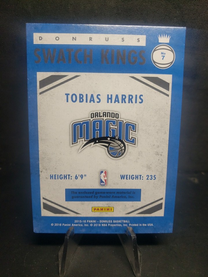 2015-16 Panini Donruss - Tobias Harris #7 Orlando Magic - Patch /149 | eBay