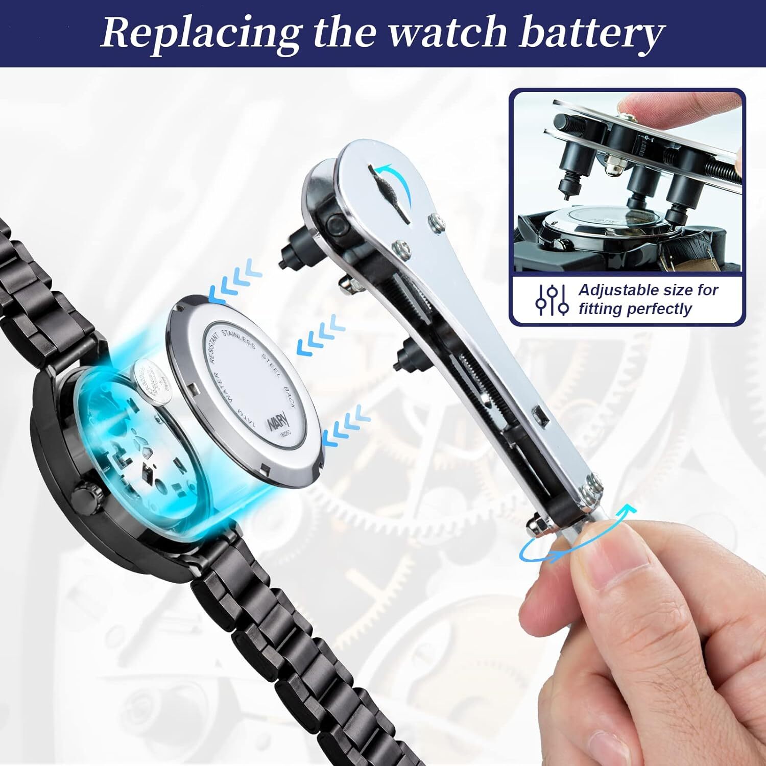 Eventronic Watch Repair Kit, Professional Watch Battery Replacement ...
