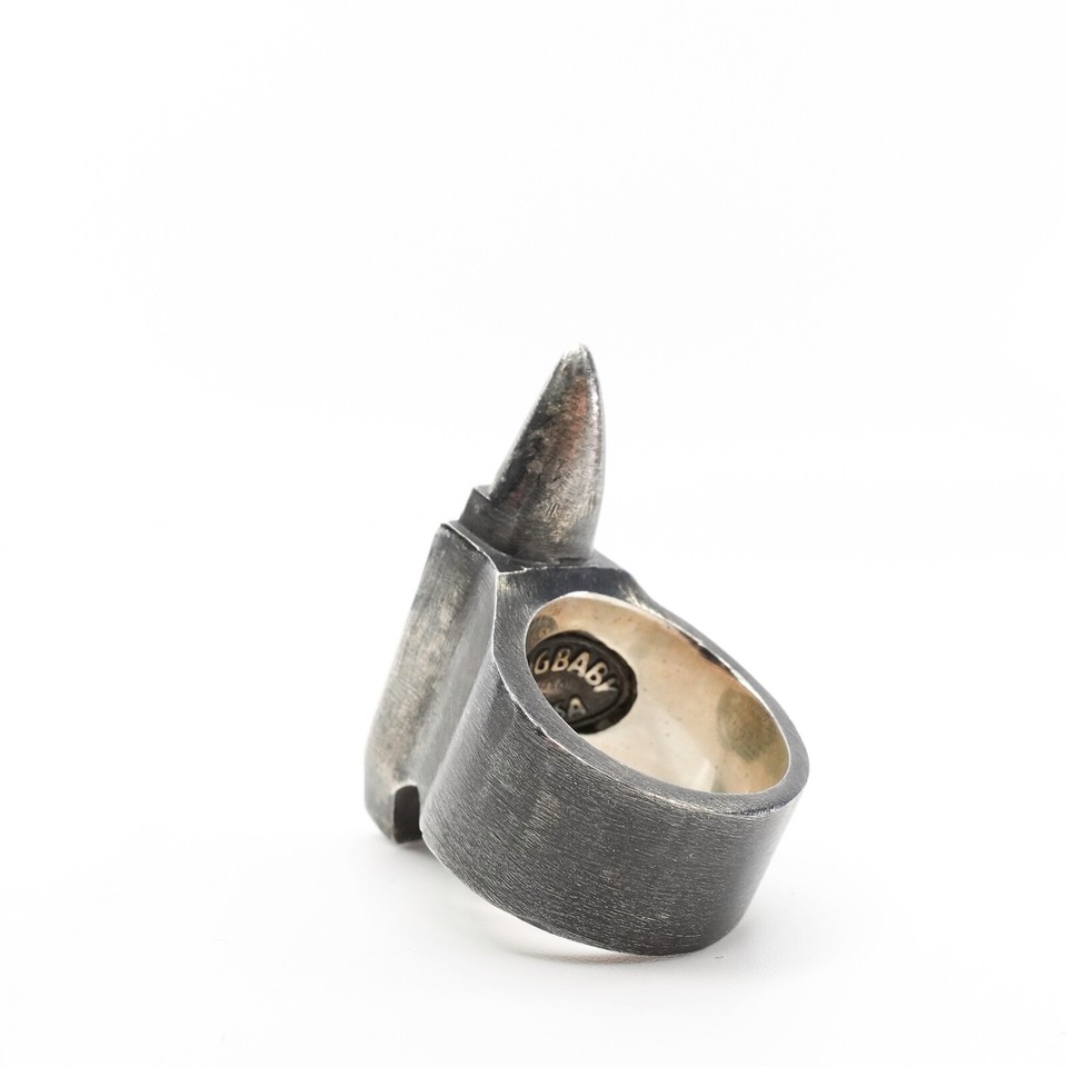 King Baby Studios Anvil Ring Statement Jewelry Fine Silver .925 Size 9 ...