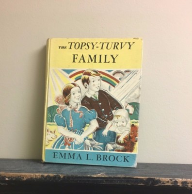 Emma L. Brock THE TOPSY-TURVEY FAMILY Alfred A. Knopf 1943 | eBay