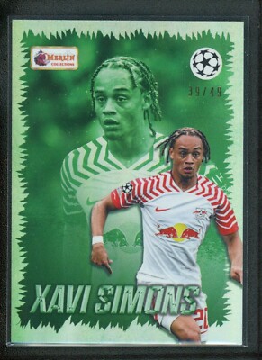 2023 XAVI SIMONS 39/49 TOPPS MERLIN UEFA CHAMPIONS LEAGUE | eBay