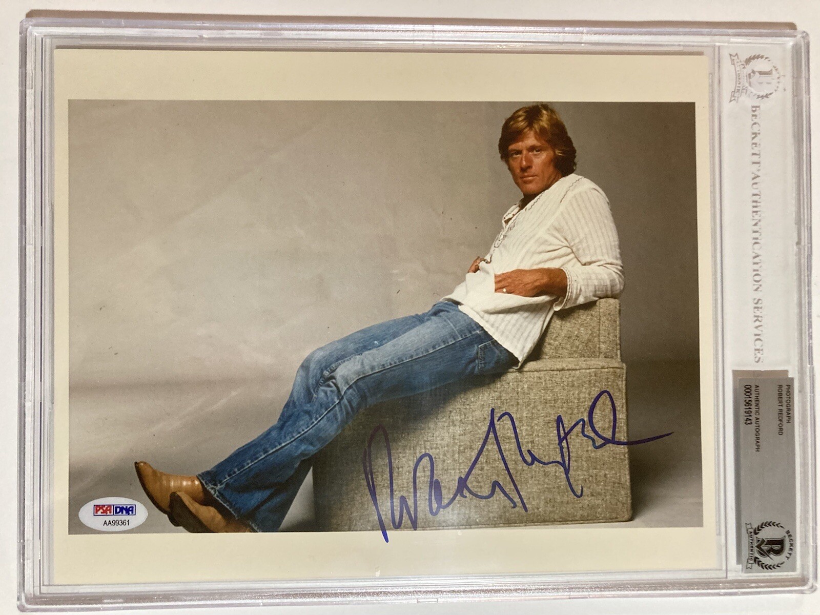 Robert Redford Signed 8x10 Photo BAS Beckett Encapsulated Autograph PSA ...