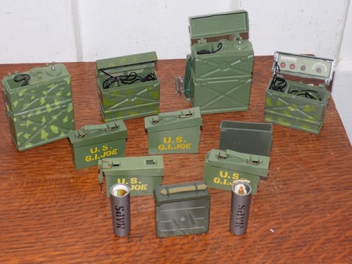 Vintage GI Joe 12 Inch Field radios,, Map holders and Ammo Boxes | eBay