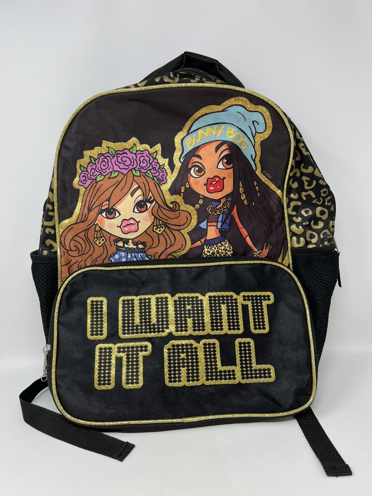 Bratz I Want It All Backpack Book Bag Bunny Boo Cheetah Leopard Print ...
