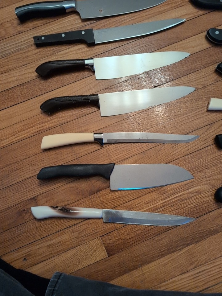 Lot of 15 Kitchen Knives Various Brands and Styles | eBay