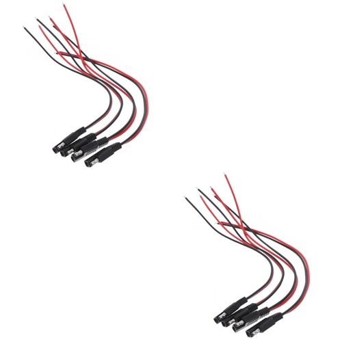Set of 2 Sae Extension Cable Mini Connector Solar Single Ended | eBay