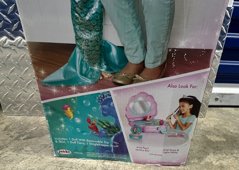 Disney Princess Playdate ARIEL Doll 32" Tall My Size Little Mermaid New ...