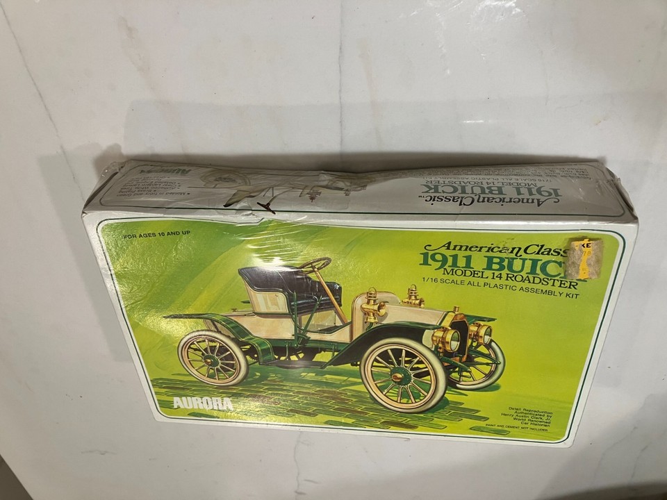 Vintage 1911 Buick Model 14 Roadster Aurora 1/16 Complete Unopened ...