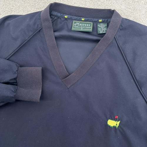 Vintage Masters Jacket Mens Medium Blue Golf Pullover Windbreaker Coat ...