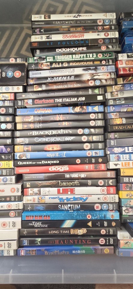 New and Used DVDs and Blu Ray Job Lot Bundle. Some Classic Films And ...