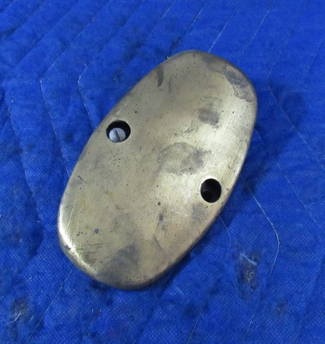 NOS BRASS EXHAUST BOOT GUARD HEAT SHIELD HARLEY KNUCKLEHEAD PANHEAD ...