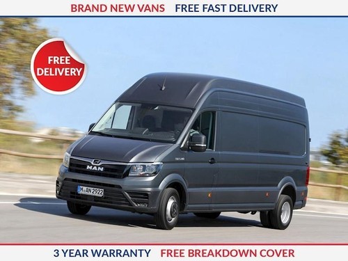 MAN TGE L4 H3 Extra-Long Super-High Roof Panel Van XLWB Panel Van Large ...