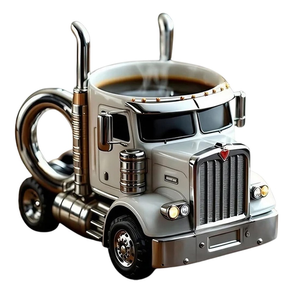 Creative Truck Coffee Cup Semi Truck Shaped Mug Gifts for Coffee ...