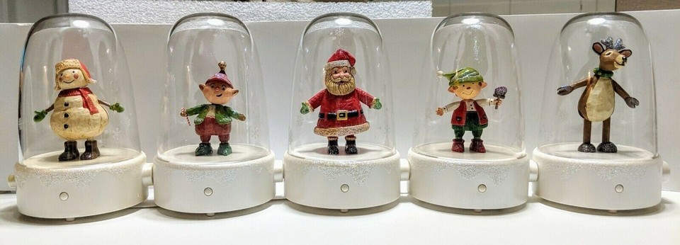 Hallmark Happy Tappers COMPLETE SET OF 5 HTF Painters Elf Reindeer ...