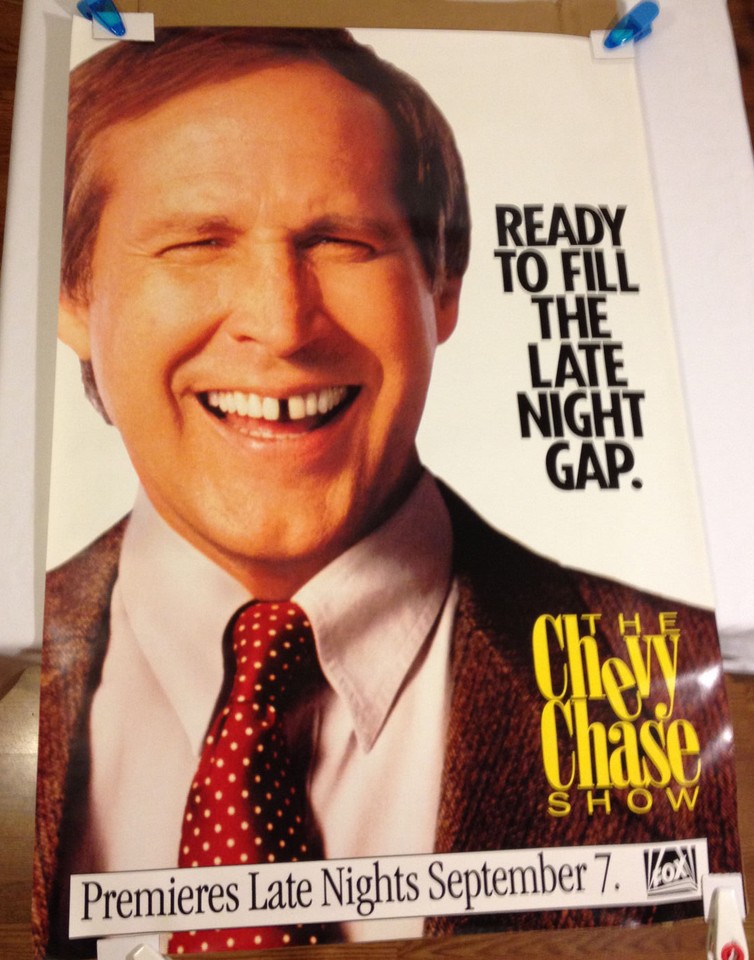 The Chevy Chase Show promotional Poster 1993 Fox TV original 27 X 40 ...