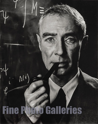 1958/76 Vintage ROBERT OPPENHEIMER w Pipe By PHILIPPE HALSMAN Duotone ...