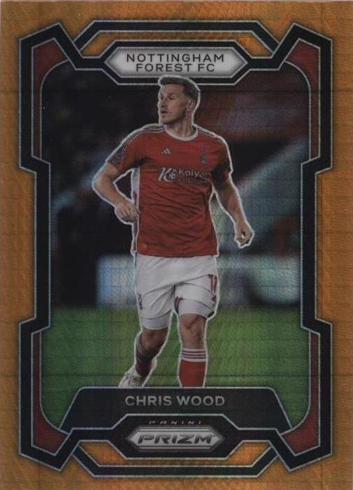 2023-24 Panini Prizm Premier League - Chris Wood #249 Orange Hyper ...