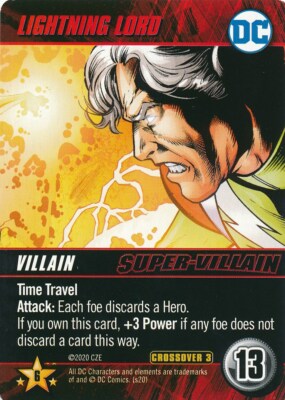 LIGHTNING LORD DC Comics Deck Building Game card LEGION SUPER HEROES | eBay