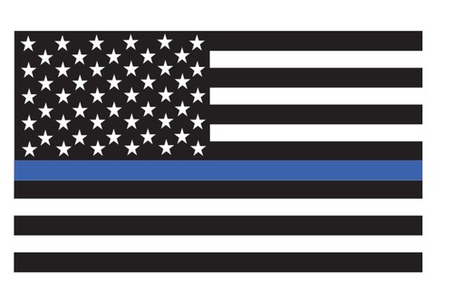 3" Thin Blue Line Police Lives Matter American Flag Car Vinyl Decal ...