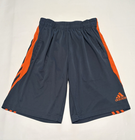 Adidas Climalite Men’s Active Shorts Navy Three Stripes Logo Front Size ...