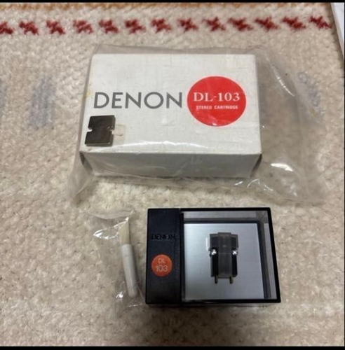 Denon DL-103 MC Phono Cartridge with Audio-Technica Headshell Black ...