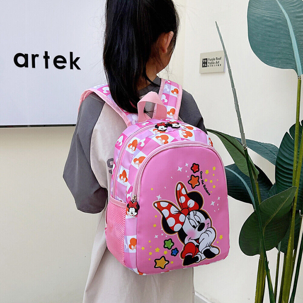Minnie Mouse Girls Backpack School Bag Kids Children Bookbag Shoulder ...