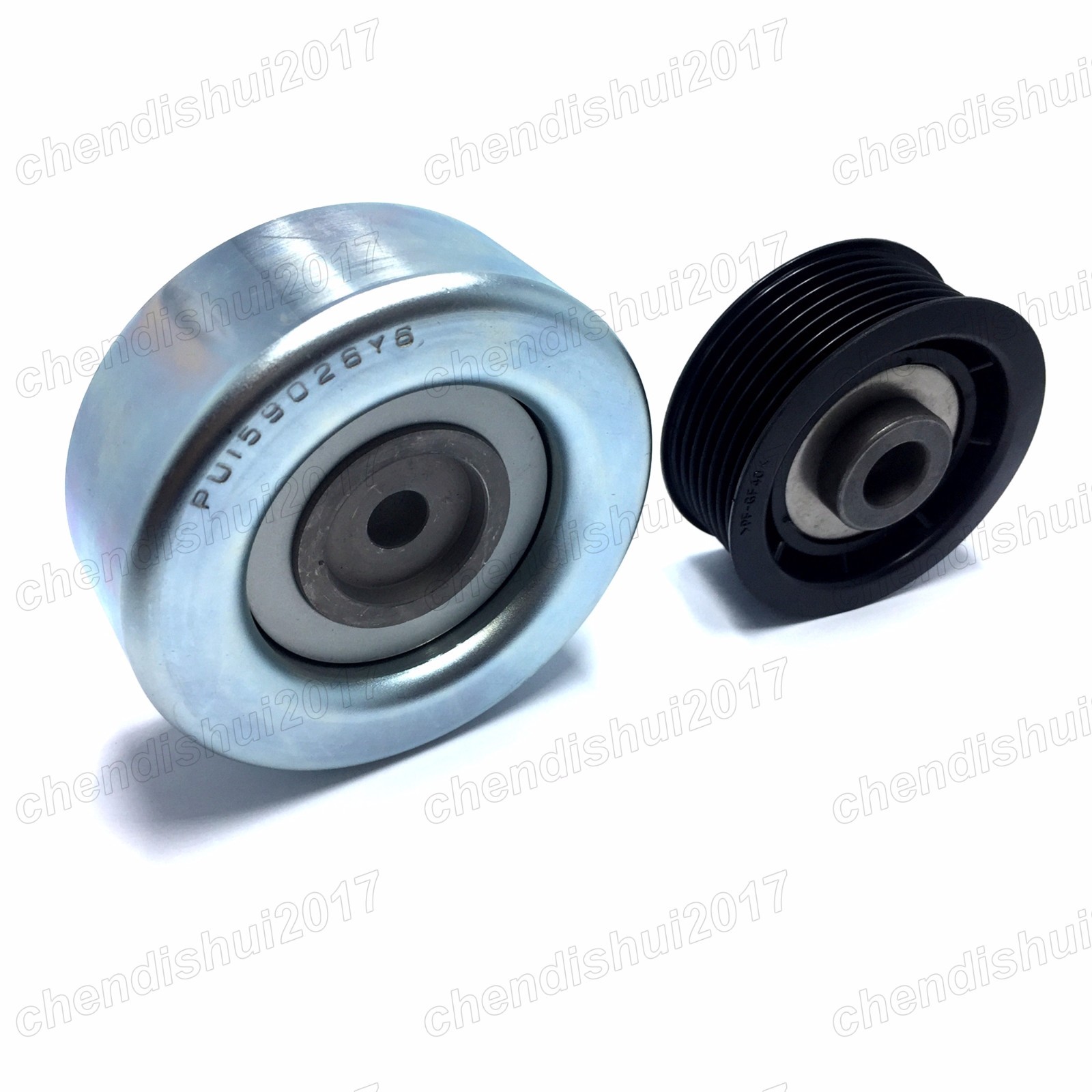2 Drive Belt Idler Pulley For Mitsubishi Montero 3.5L 3.8L 2001-2006 ...