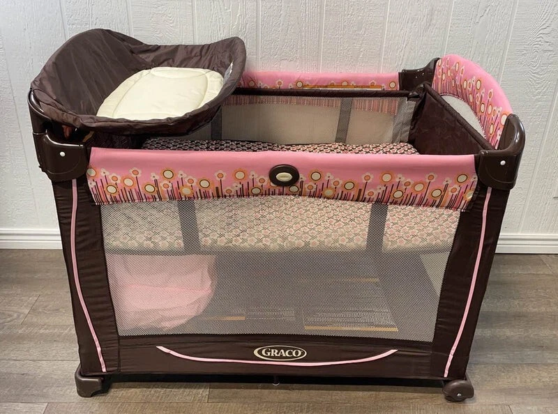 Graco Pack N Play Pink And Brown
