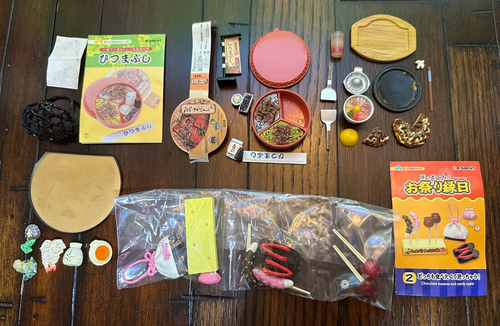 Re-ment Japanese Food LOT #3 2003+ Okonomiyaki TEMPURA Ekiben FESTIVAL ...