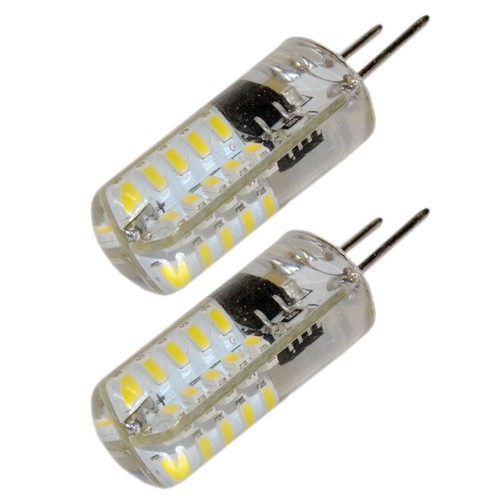 2-Pack HQRP 110V G8 Bi-Pin Base 40 LEDs Light Bulb for Microwave ovens ...