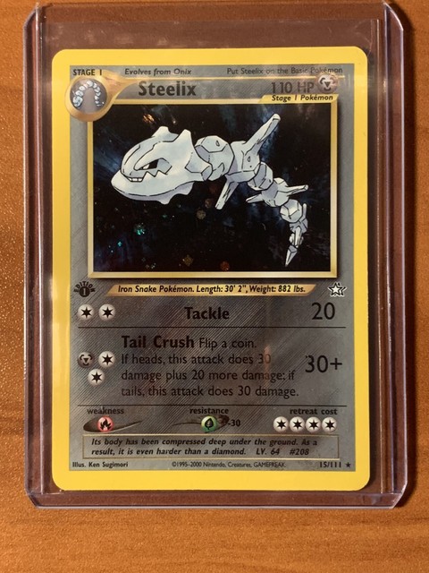 Pokémon TCG Steelix Neo Genesis 15 Holo 1st Edition Holo Rare for sale ...