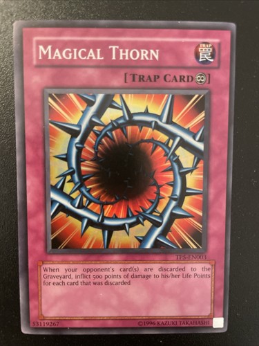 Yugioh Magical Thorn TP5-EN003 - Super Rare - Tournament Pack - LP | eBay
