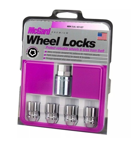 McGard Wheel Lock Set - M12 X 1.25 Cone Seat Exposed Style Wheel Locks ...