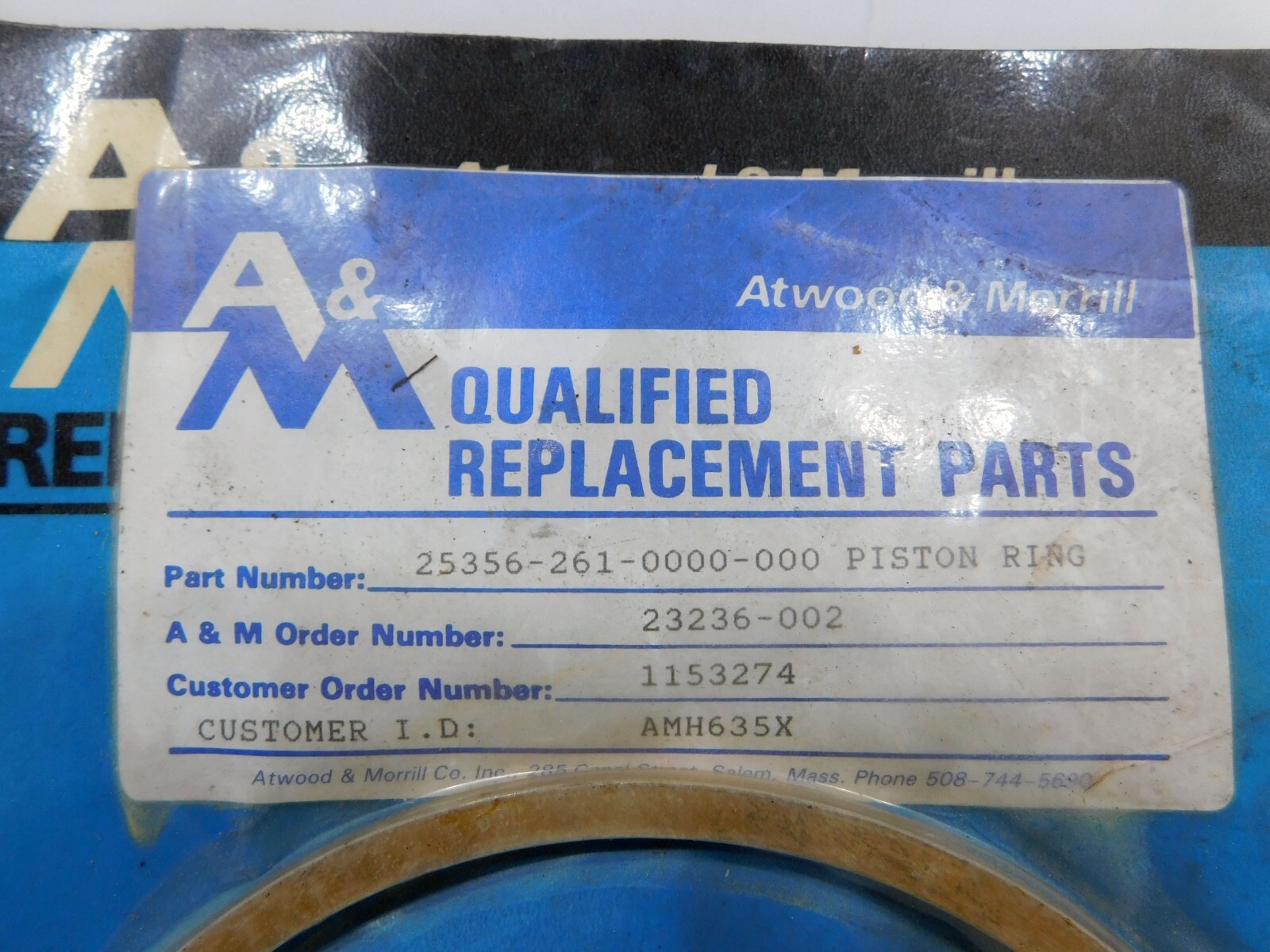 Atwood & Morrill Piston Ring Part # 25356-261-0000-000 piston ring | eBay