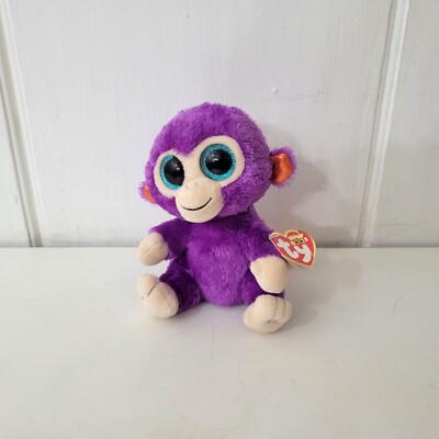 TY Beanie Boos Grapes Purple Monkey | eBay