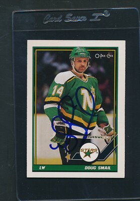 1991/92 O-Pee-Chee #334 Doug Smail North Stars Signed Auto *C2342 | eBay