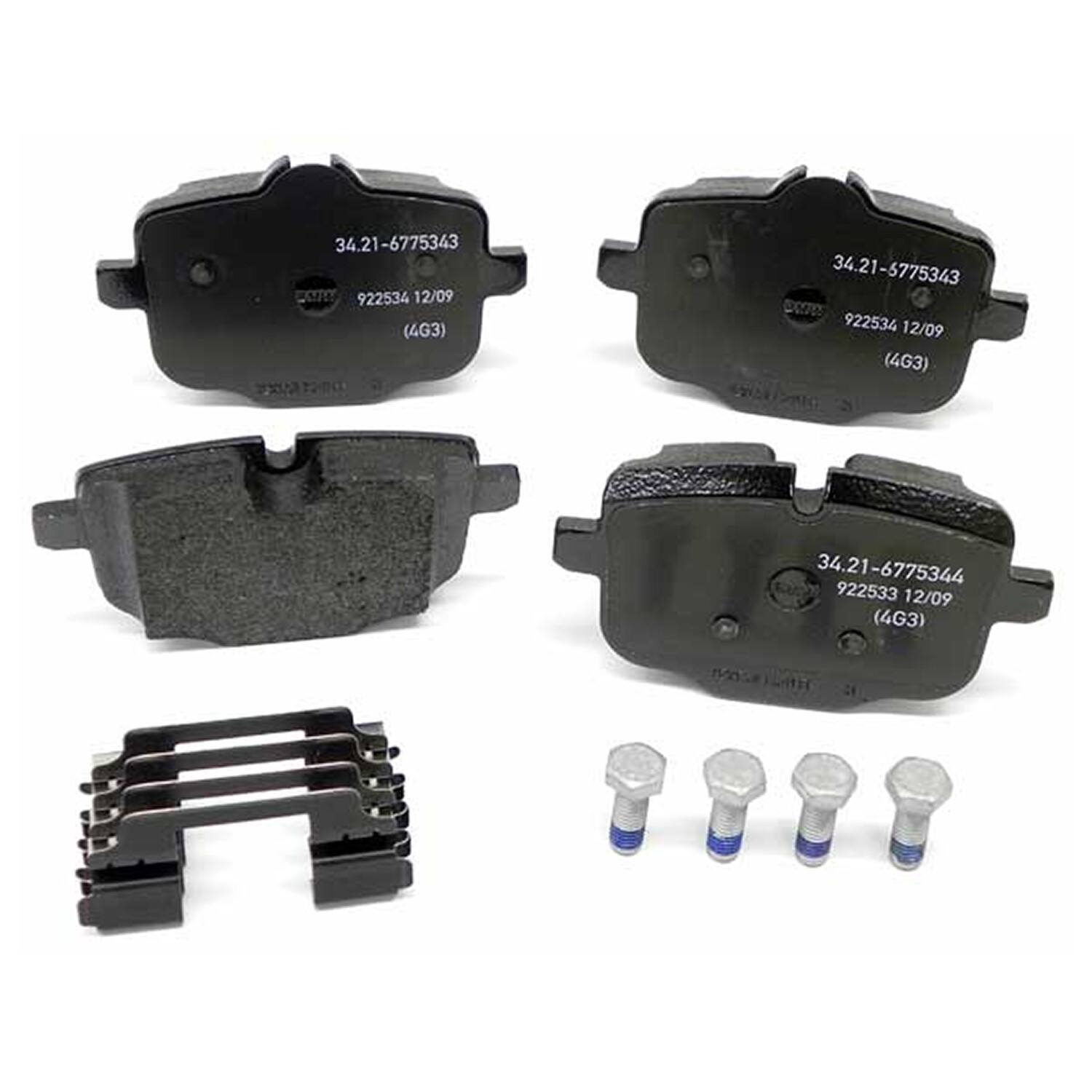 Genuine OEM Rear Disc Brake Pad Set for BMW F06 F10 535i 550i Alpina B6 ...