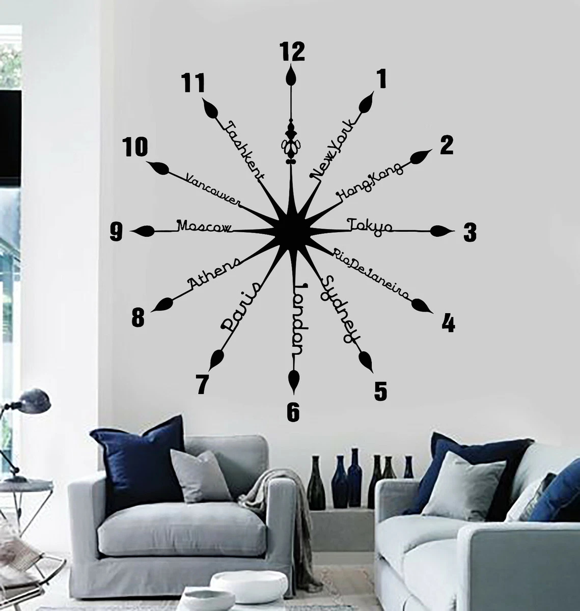 Vinyl Wall Decal Clock