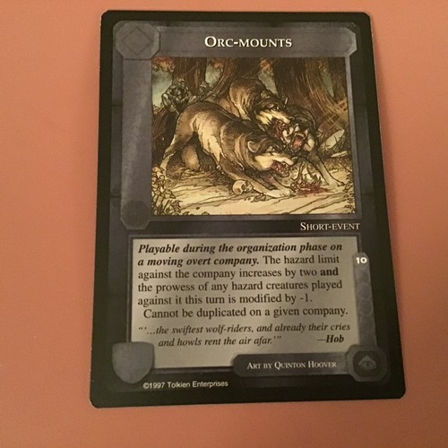 Orc Mounts - The Lidless Eye - Middle Earth CCG - MECCG Card | eBay