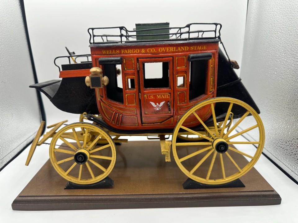 Large Vintage Wells Fargo Stagecoach Handmade by famous Oscar Cortes ...
