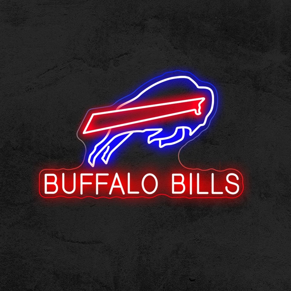 Buffalo Bills Neon SWall Art LED Lights Sign AmericanFootball Wall Art ...