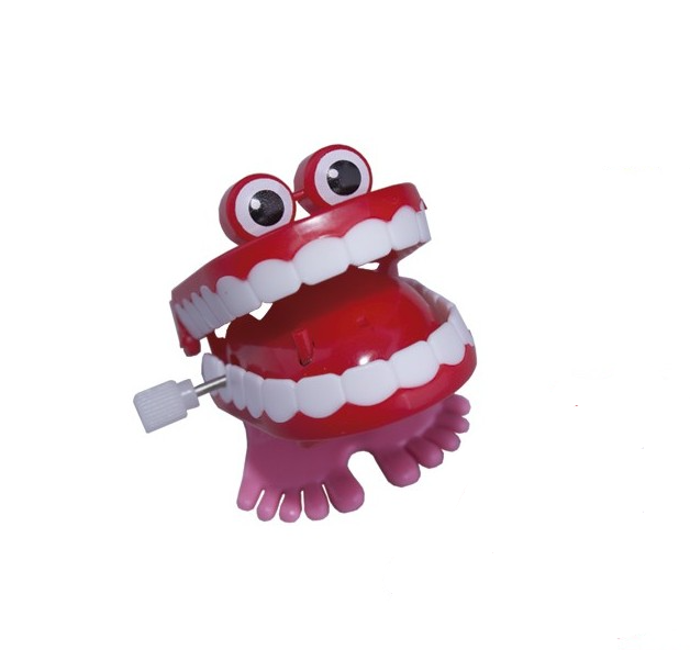 20x Wind up Chattering Chomping Dental Teeth Halloween Toy Novelty ...