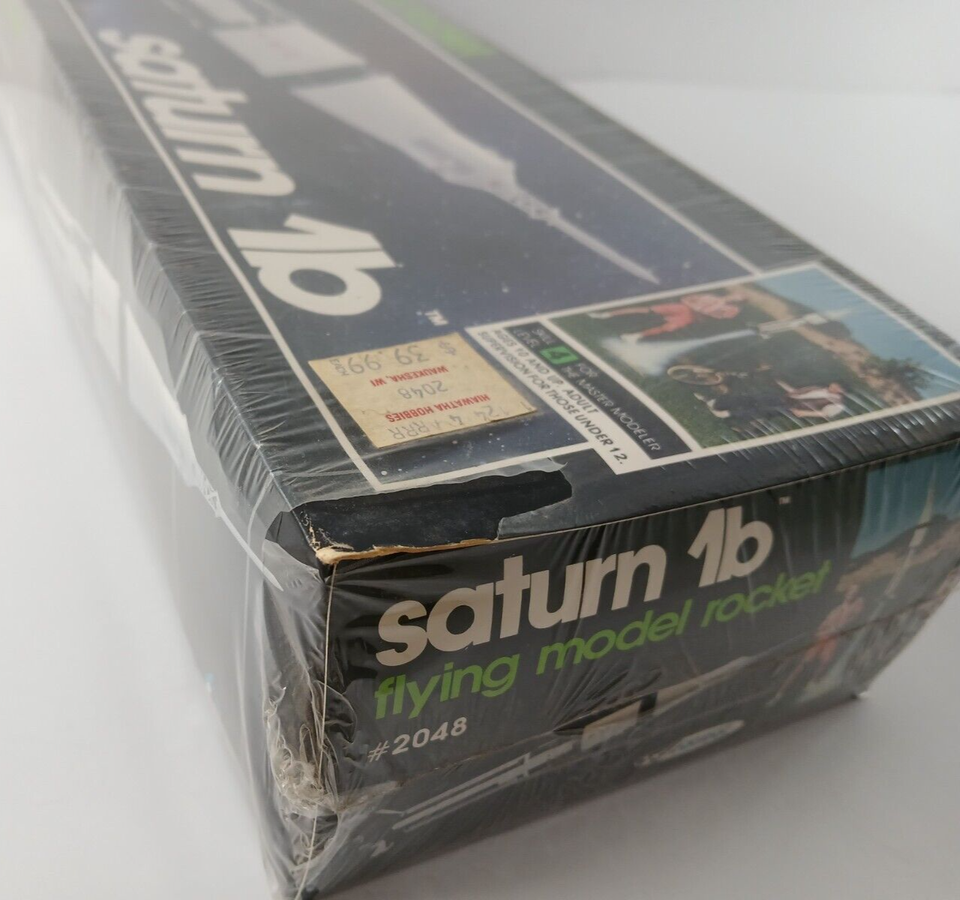 Vintage ESTES SATURN 1B Flying Model Rocket Kit #2048 New & Factory ...